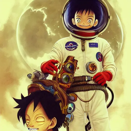 a monkey in a astronaut suit and luffy, intricate, | Stable Diffusion ...