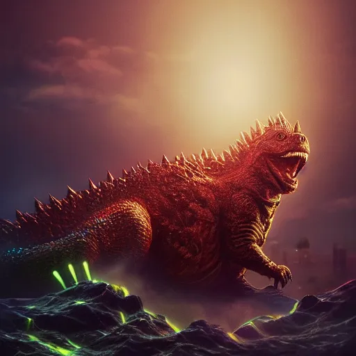 photorealistic godzilla cat. hyperdetailed | Stable Diffusion | OpenArt