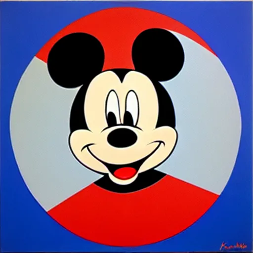 mickey mouse by kazimir malevitch symmetrical | Stable Diffusion | OpenArt