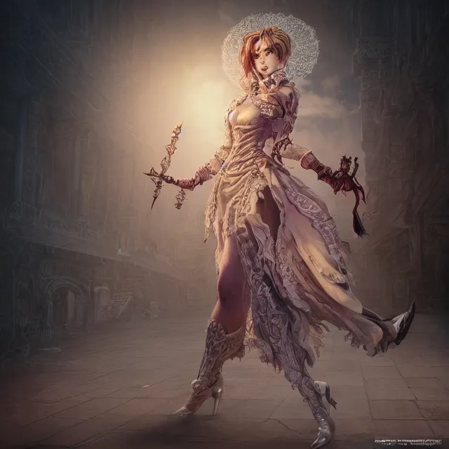 the photo of the lawful evil sorceress lawyer as an | Stable Diffusion ...