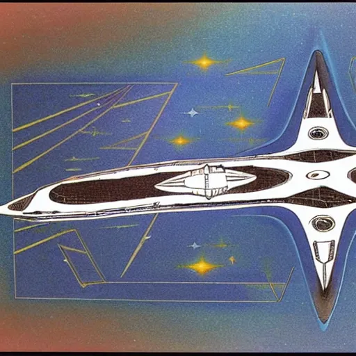Ashtar Command Spaceship in the shape of Rectangle | Stable Diffusion ...