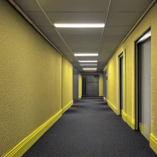 the backrooms, walls with a monochromatic tone of | Stable Diffusion ...