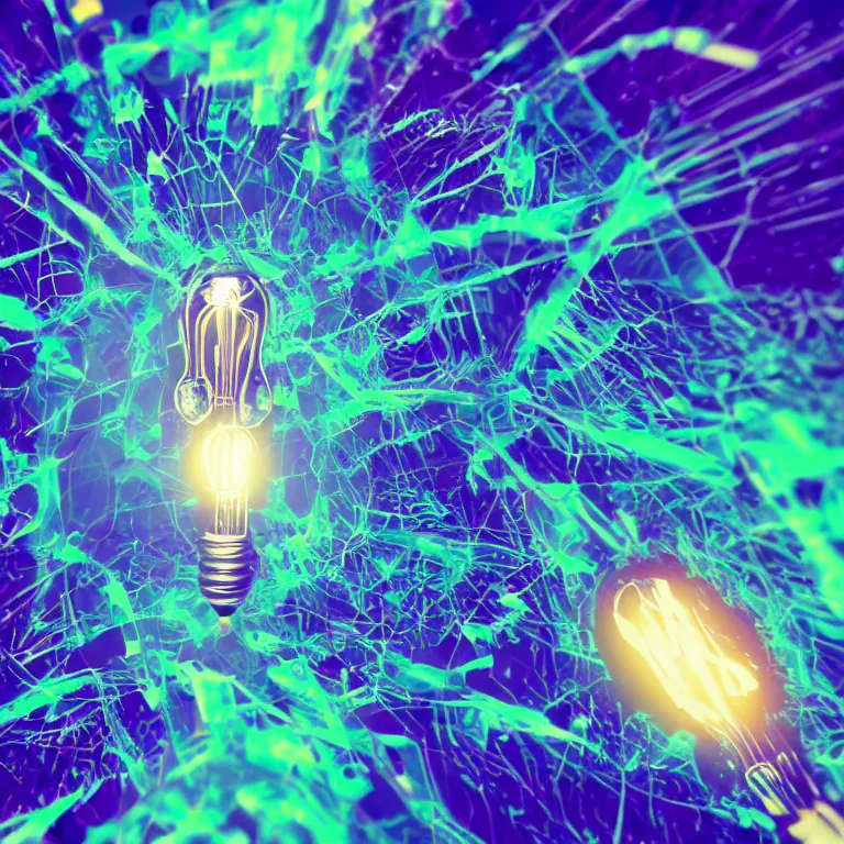 lightbulb exploding octane render abstract psychedelic | Stable Diffusion | OpenArt
