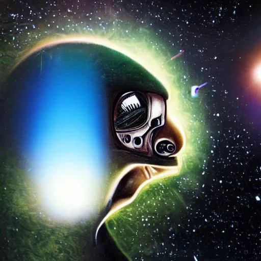 Alien smoking a blunt with the reflection of the | Stable Diffusion ...