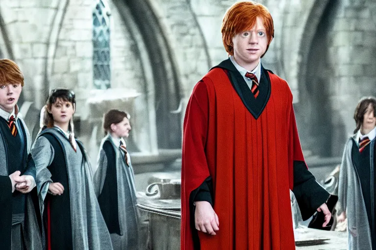 film still of Ron Weasley wearing hogwarts uniform in | Stable ...
