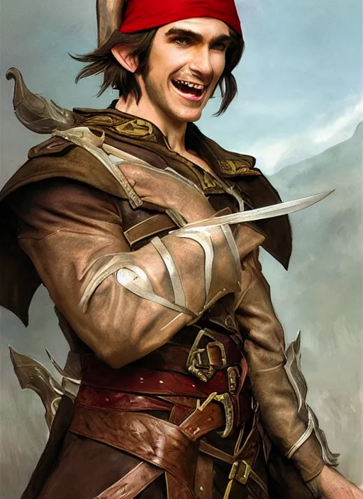 medium-length portrait of a male elven dashing | Stable Diffusion | OpenArt