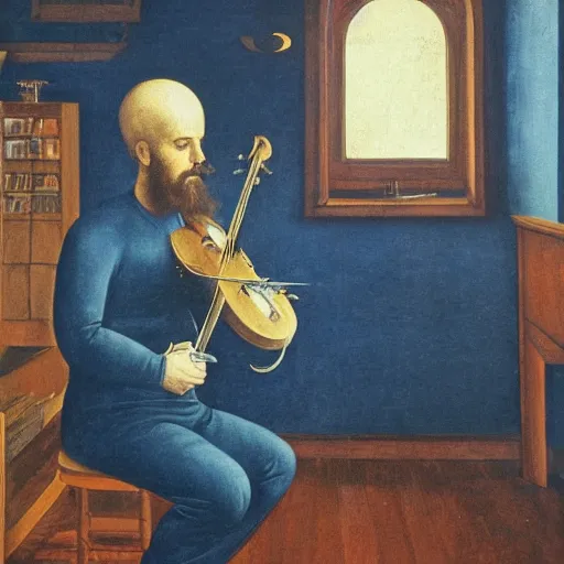 the musician moby melville eating blueberries in a | Stable Diffusion ...