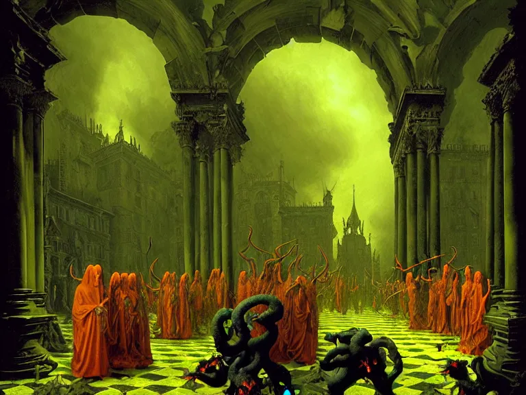 hellspawn demons greeting souls of sinners by guido | Stable Diffusion ...