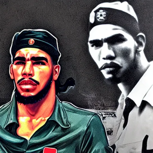 Che Guevara's Guerilla Heroico with Jayson Tatum, | Stable Diffusion ...