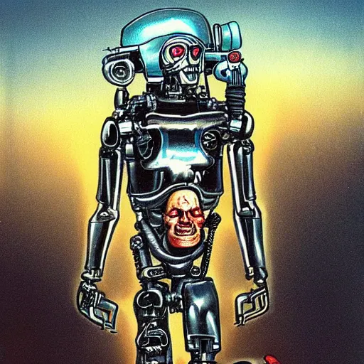 t - 8 0 0 terminator sitting on his throne, full | Stable Diffusion ...