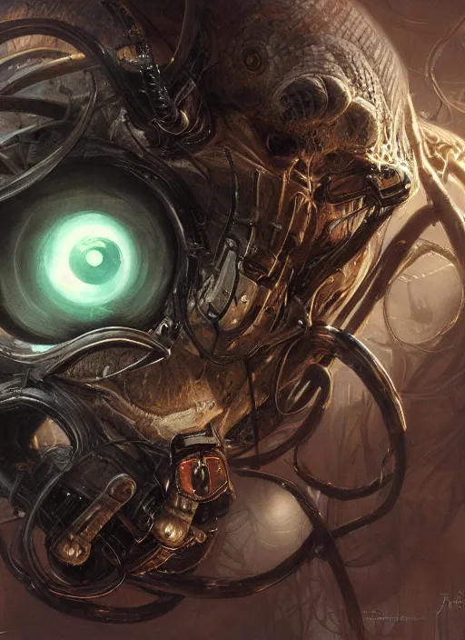 close up sci - fi horror machine glowing mf doom | Stable Diffusion ...