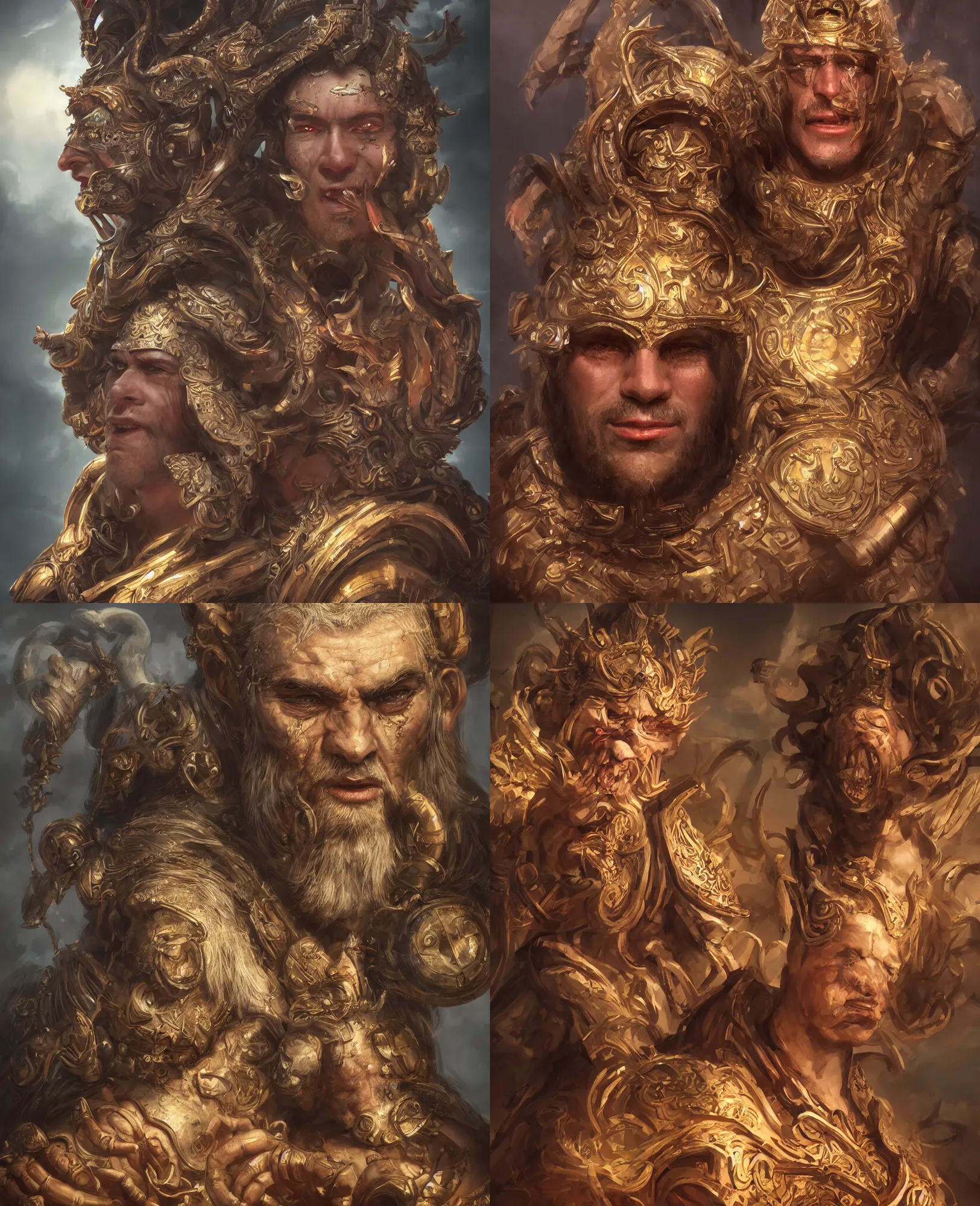 a characteristic portrait depicting the god of | Stable Diffusion | OpenArt