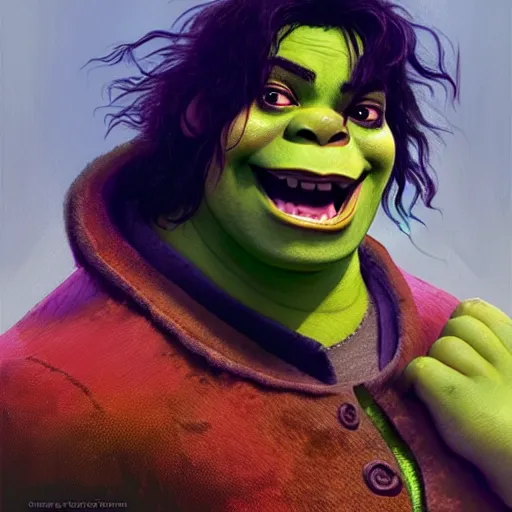 shrek as michael jackson, highly detailed, digital | Stable Diffusion
