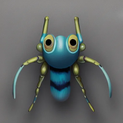 photograph of a realistic blue striped parasect | Stable Diffusion ...