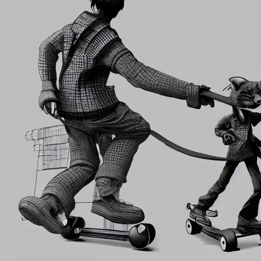 rpg character concept art, skateboarder patching a | Stable Diffusion ...