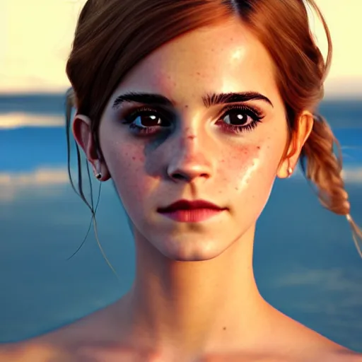 emma watson as a render of a very beautiful 3d anime | Stable Diffusion