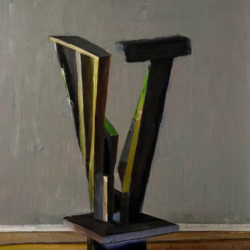 a painting of an abstract sculpture by The Caretaker | Stable Diffusion ...