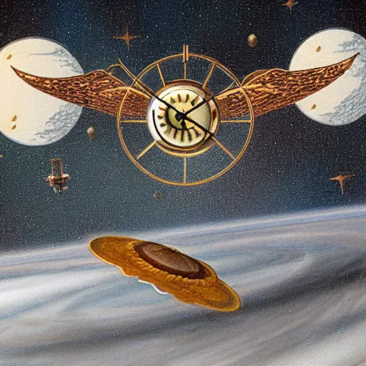 a mouse wearing clockwork wings flying through | Stable Diffusion | OpenArt