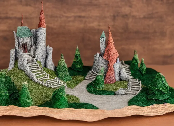 high - res photograph of a felt and needle point | Stable Diffusion