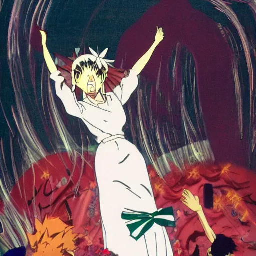 Anime bride screaming and slapping a groom, funny, | Stable Diffusion ...