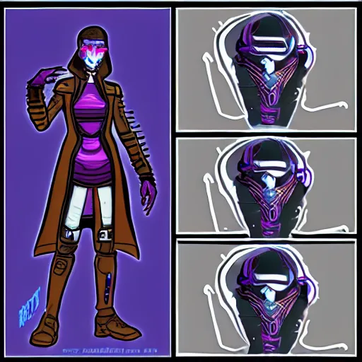 a cyberpunk + space opera warlock character design | Stable Diffusion ...