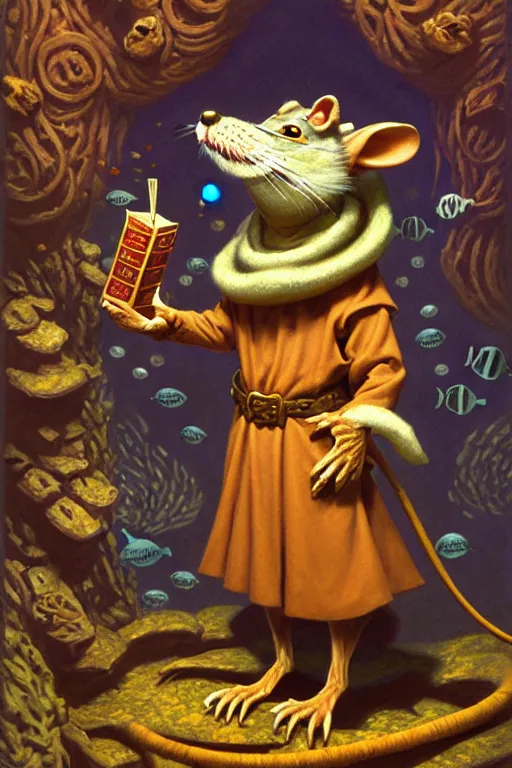 classic oil painting, an anthropomorphic bipedal rat | Stable Diffusion ...