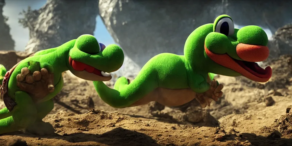 realistic picture of yoshi as a pharaon, | Stable Diffusion | OpenArt