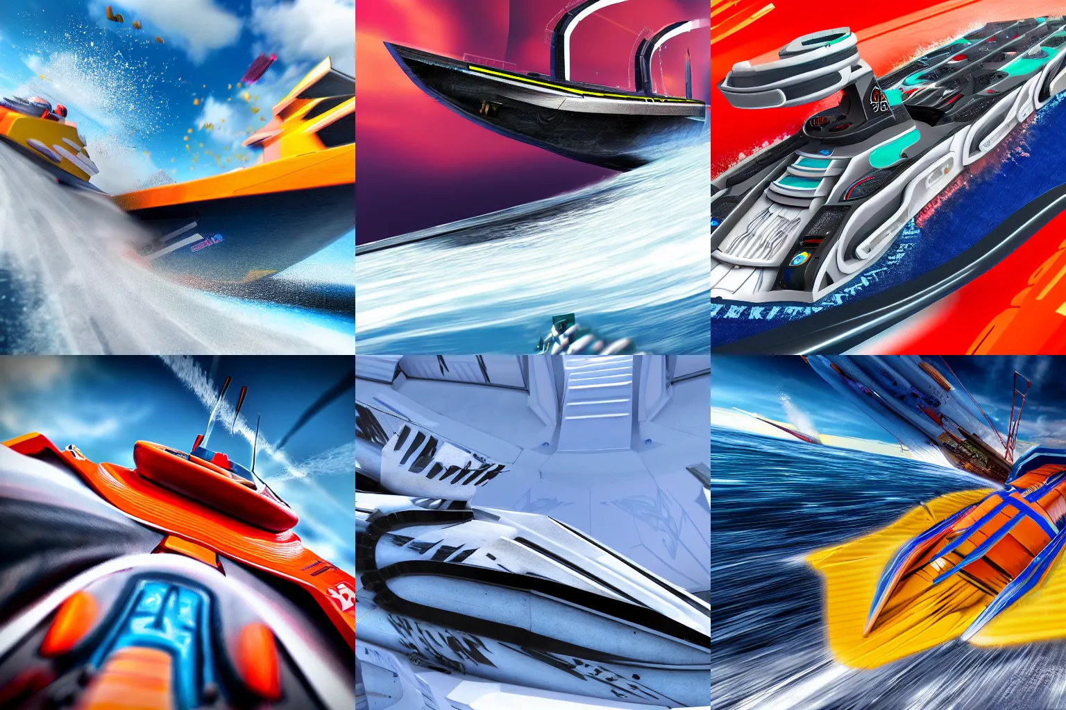 the WipEouT Racing ship, closeup, 40mm lens, hdr, | Stable Diffusion ...