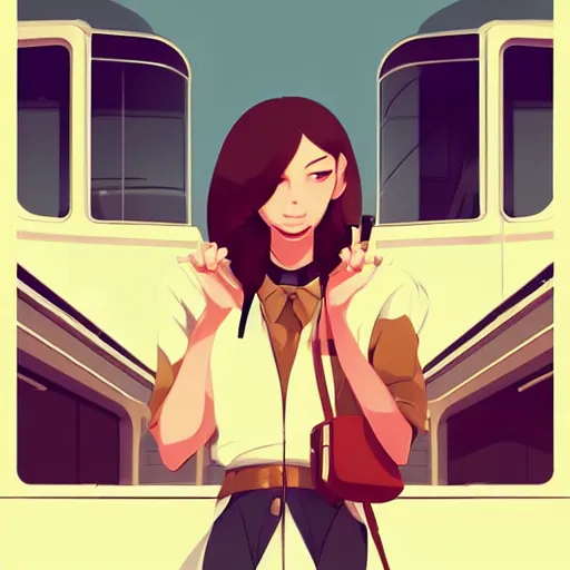 a - train, clean cel shaded vector art. shutterstock. | Stable ...