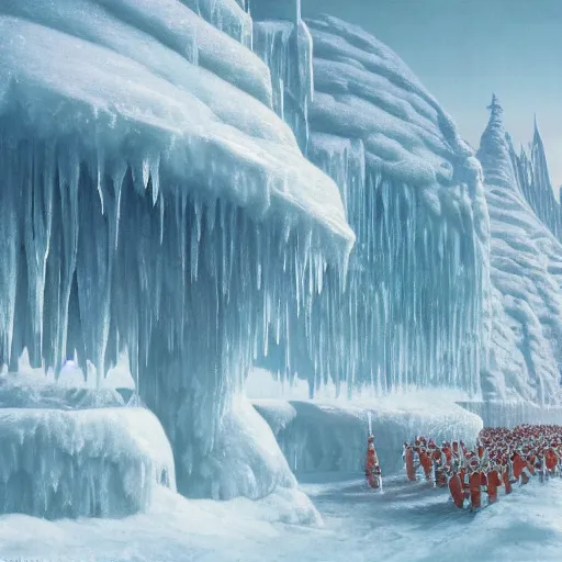 hd wallpaper of ice castles in the north pole, artwork | Stable ...