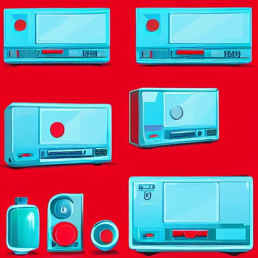 cyan and red Y2K vector art, nostalgic, 4K HD, | Stable Diffusion | OpenArt
