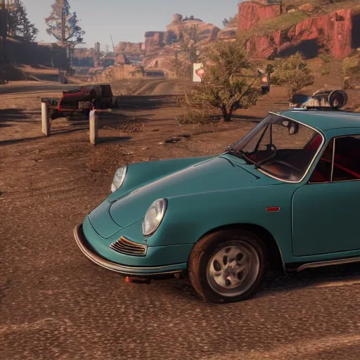 A Porsche in Red Dead Redemption 2 | Stable Diffusion | OpenArt