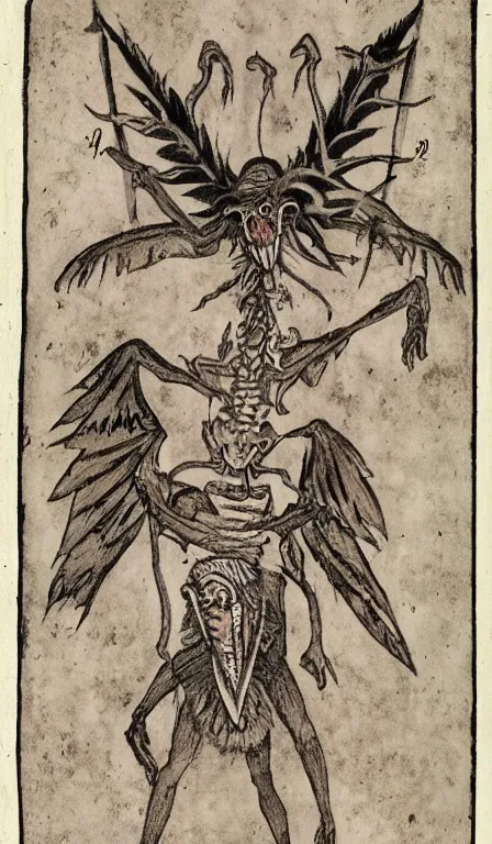 Illustration of an aswang in an old Filipino codex | Stable Diffusion ...