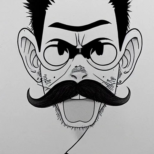 luffy with [ mustache ] by kim jung gi | Stable Diffusion | OpenArt