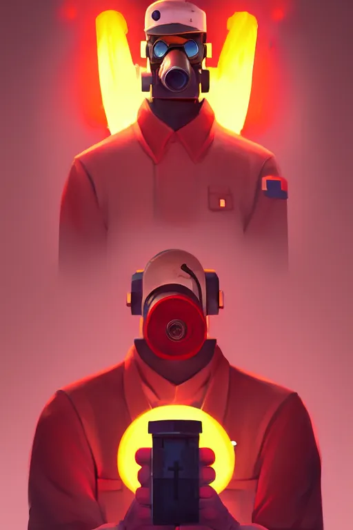 team fortress 2 pyro, symmetrical!! sci-fi, modern, | Stable Diffusion ...