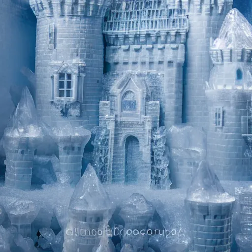 A castle made of frozen ice, Smithsonian museum, | Stable Diffusion ...