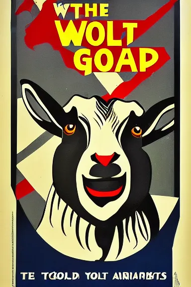 world war 2 propaganda poster for the goat army, | Stable Diffusion ...