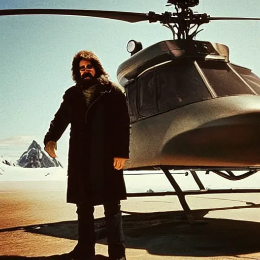 “MacReady (played by Kurt Russel) wearing an oversized | Stable ...