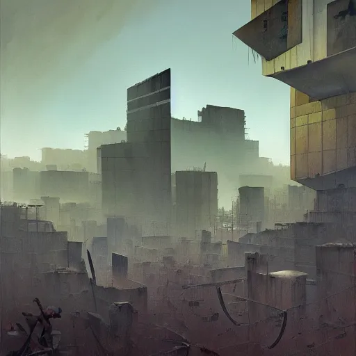 education of the masses, dystopia, oil painting, wide | Stable ...