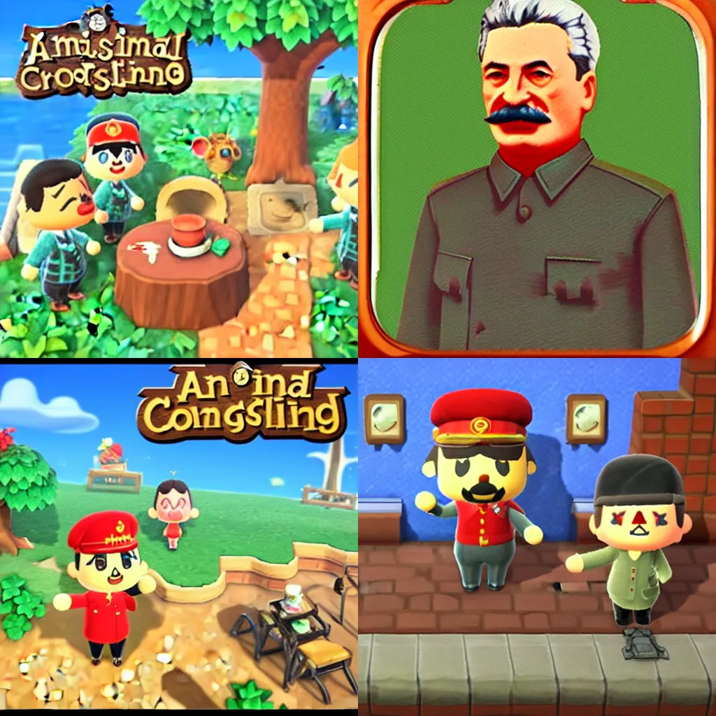 stalin in the animal crossing | Stable Diffusion | OpenArt