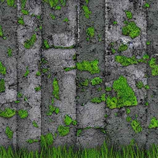 texture art of a grey mossy post-apocalyptic wall | Stable Diffusion