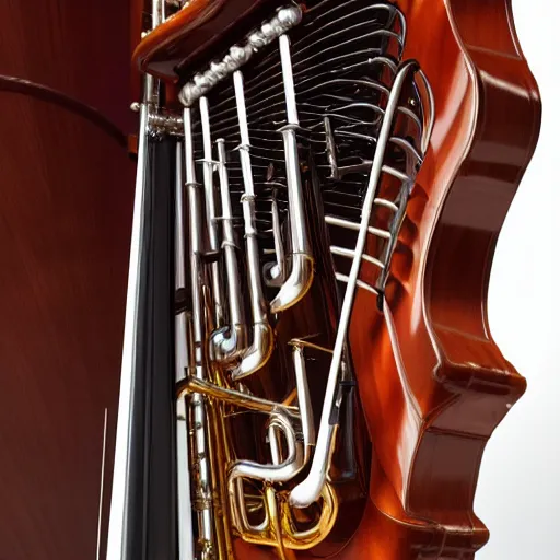 strange hybrid musical instrument that is a fusion of | Stable ...