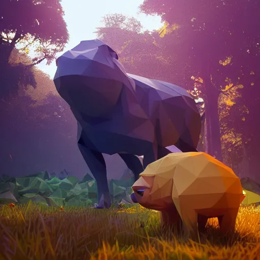 a low - poly 3 d render of a capybara, ultra detailed, | Stable Diffusion | OpenArt