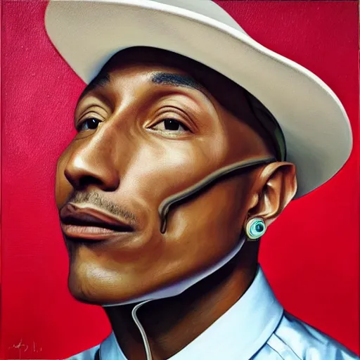 a realistic oil painting of pharrell williams as a | Stable Diffusion