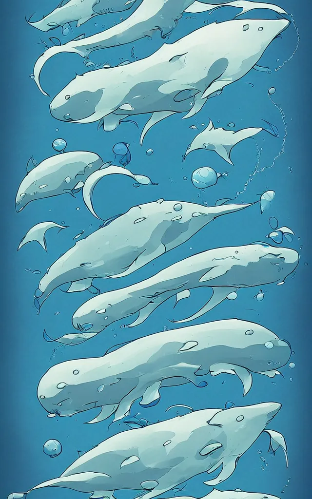 Vertical whale, highly symmetrical, bubble, by Studio | Stable ...