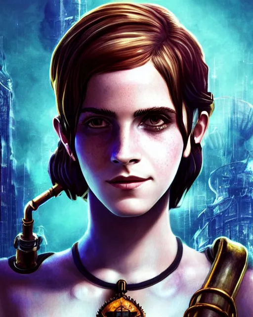 underwater bioshock steampunk biopunk portrait of emma | Stable ...