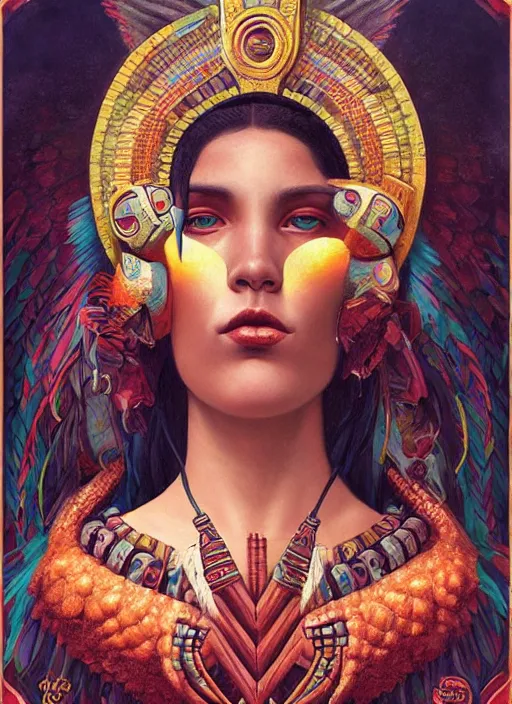 portrait of aztec god quetzalcoatl, by bogdan | Stable Diffusion | OpenArt