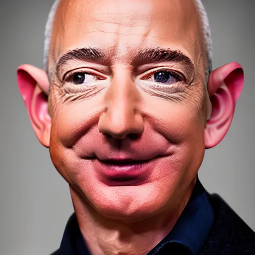 Jeff Bezos as Dobby, 4k studio photo | Stable Diffusion | OpenArt