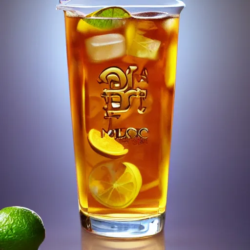 ice - t, iced tea glass, by alfons mucha, golden hour, | Stable ...