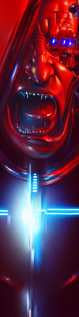 The Terminator laughing maniacally , sharp focus, | Stable Diffusion ...